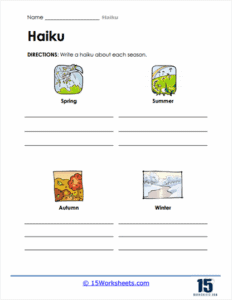 Haiku Worksheets - 15 Worksheets.com