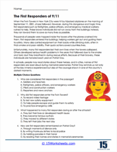 Patriot Day Worksheets - 15 Worksheets.com