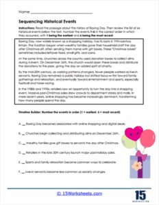 Boxing Day Worksheets - 15 Worksheets.com