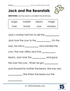 Jack and the Beanstalk Worksheets - 15 Worksheets.com