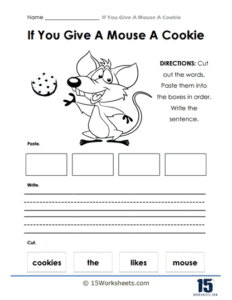 If You Give a Mouse a Cookie Worksheets - 15 Worksheets.com