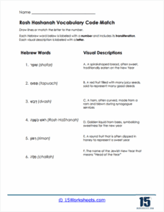Rosh Hashanah Worksheets | Faith-Based Holidays - 15 Worksheets.com