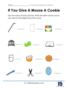 If You Give a Mouse a Cookie Worksheets - 15 Worksheets.com