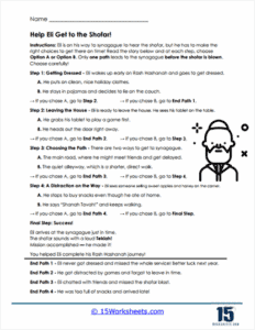 Rosh Hashanah Worksheets | Faith-Based Holidays - 15 Worksheets.com
