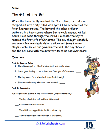 Polar Express Worksheets | Classic Literature - 15 Worksheets.com