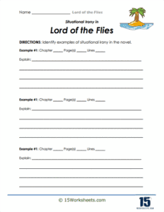 Lord of the Flies Worksheets - 15 Worksheets.com