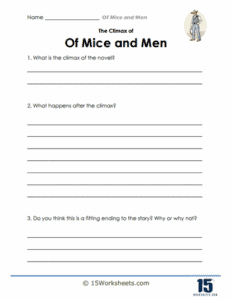 Of Mice and Men Worksheets - 15 Worksheets.com