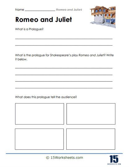 Romeo and Juliet Worksheets | Literature - 15 Worksheets.com