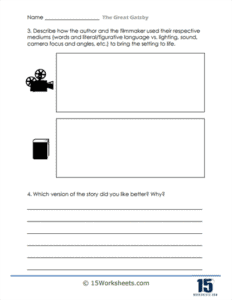 The Great Gatsby Worksheets | Literature - 15 Worksheets.com