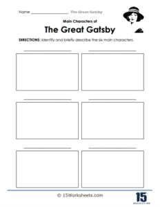 The Great Gatsby Worksheets | Literature - 15 Worksheets.com