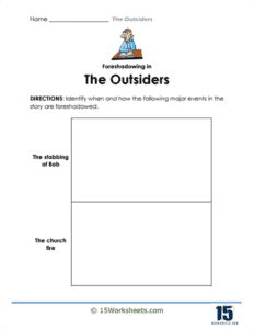 The Outsiders Worksheets | Literature - 15 Worksheets.com