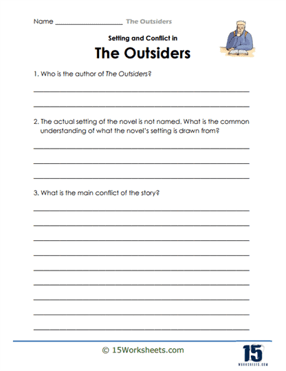 The Outsiders Worksheets | Literature - 15 Worksheets.com
