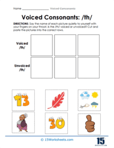 Voiced Consonants Worksheets | Phonics Skills - 15 Worksheets.com