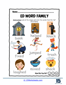 Ed Word Family Worksheets - 15 Worksheets.com