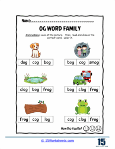 O Word Families Worksheets | Phonics Resources - 15 Worksheets.com