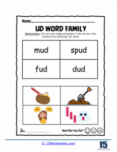Ud Word Family Worksheets | Early Reading Activities - 15 Worksheets.com