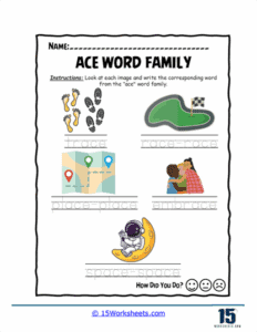 -ace Word Family Worksheets - 15 Worksheets.com