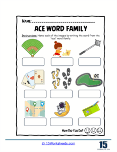 -ace Word Family Worksheets - 15 Worksheets.com