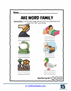 -ake Word Family Worksheets - 15 Worksheets.com
