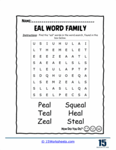 Eal Word Family Worksheets - 15 Worksheets.com