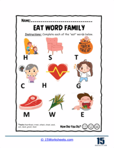 E Word Families Worksheets | Phonics Activities - 15 Worksheets.com