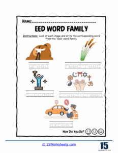 Eed Word Family Worksheets | Literacy Practice Set - 15 Worksheets.com