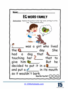 E Word Families Worksheets - 15 Worksheets.com