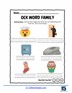Ock Word Family Worksheets | Phonics & Decoding Skills - 15 Worksheets.com
