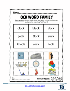 Ock Word Family Worksheets | Phonics & Decoding Skills - 15 Worksheets.com