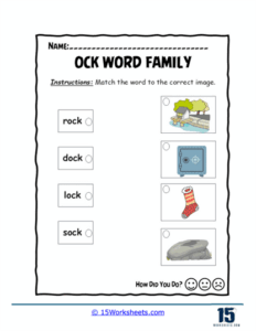 Ock Word Family Worksheets | Phonics & Decoding Skills - 15 Worksheets.com