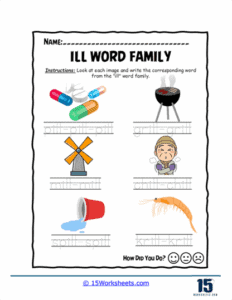Ill Word Family Worksheets | Phonics & Early Reading Practice - 15 ...