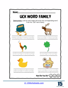 Uck Word Family Worksheets - 15 Worksheets.com