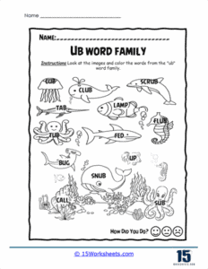 U Word Families Worksheets - 15 Worksheets.com