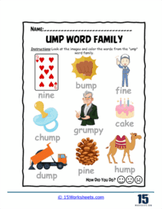 U Word Families Worksheets | Phonics Practice - 15 Worksheets.com