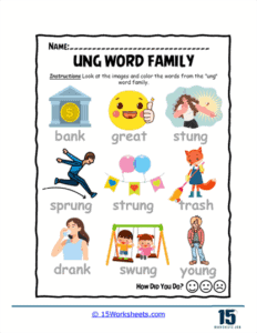 U Word Families Worksheets | Phonics Practice - 15 Worksheets.com