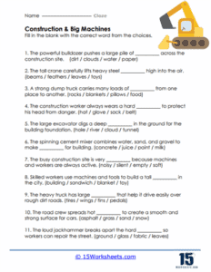 Free Printable Cloze Worksheets & Activities (PDF) - 15 Worksheets.com
